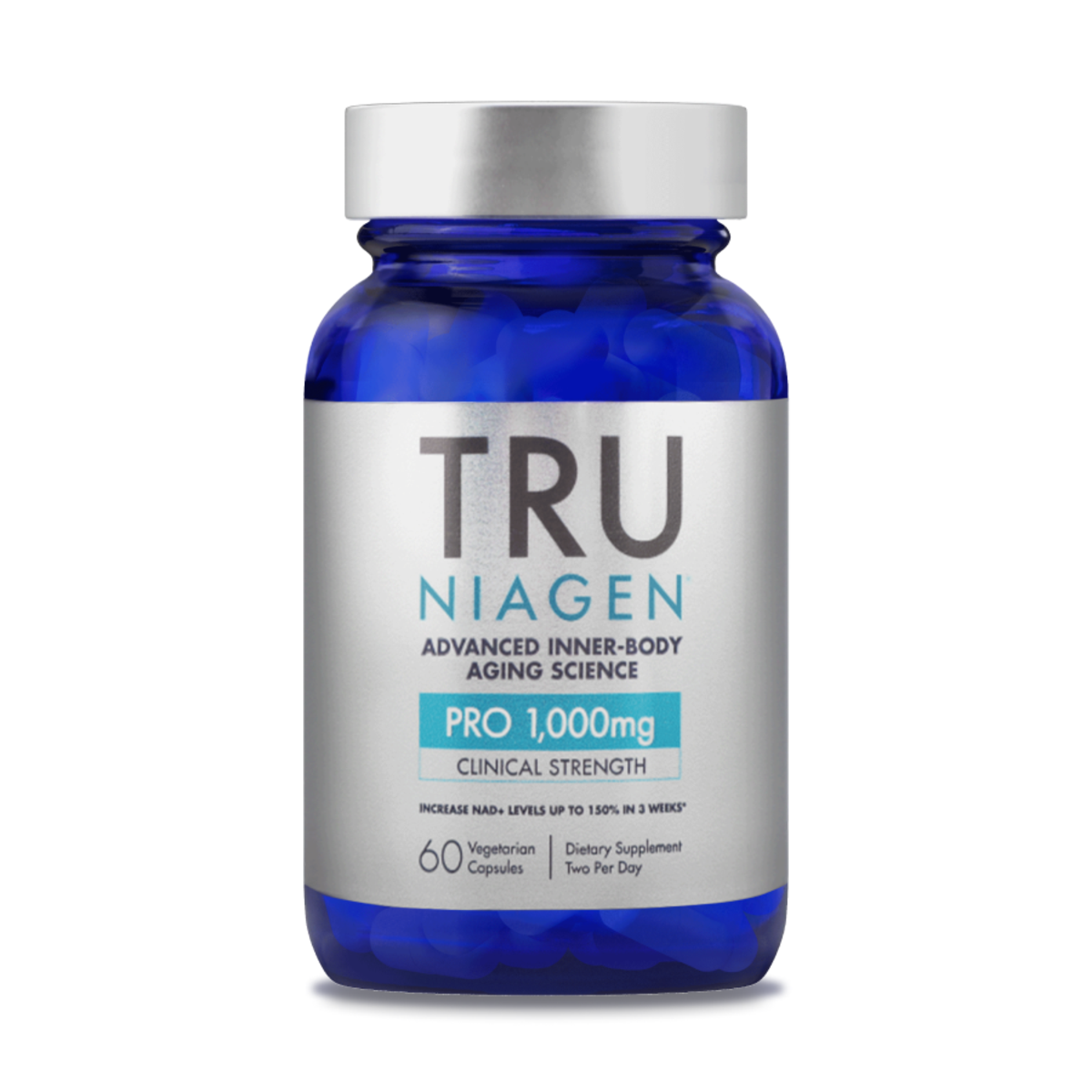 Tru Niagen PRO 1000mg - 60 Capsules / 30 Servings (Case of 12 bottles)